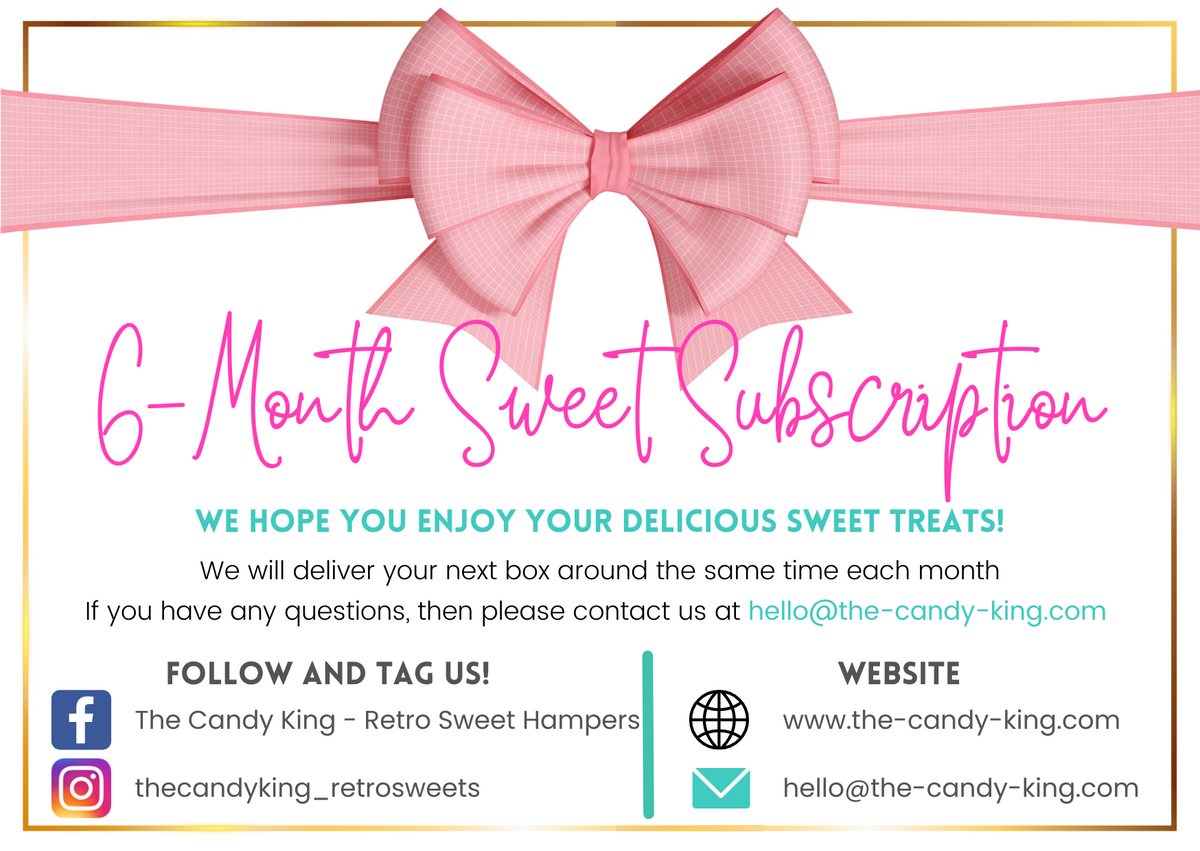 Monthly Subscription Sweets - Gifts – The Candy King - Retro Sweet Hampers