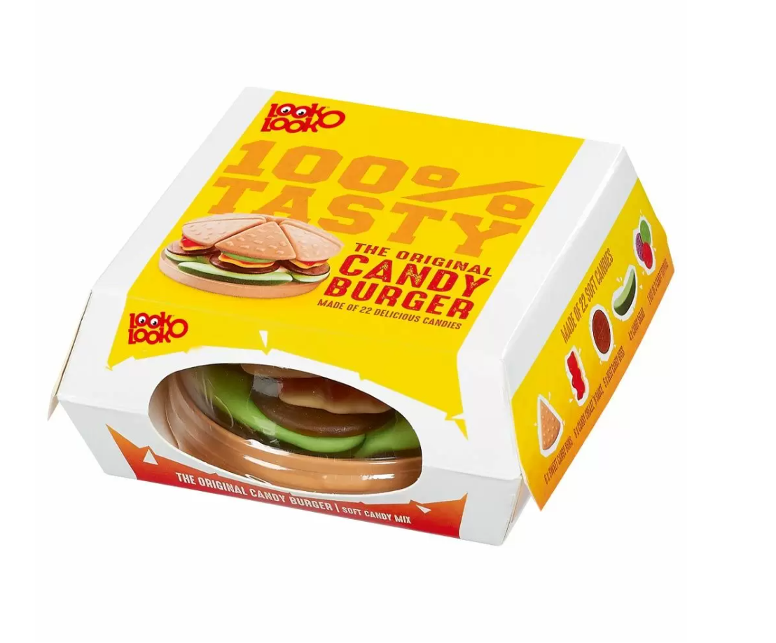 Look o Look Candy Burger – The Candy King - Retro Sweet Hampers