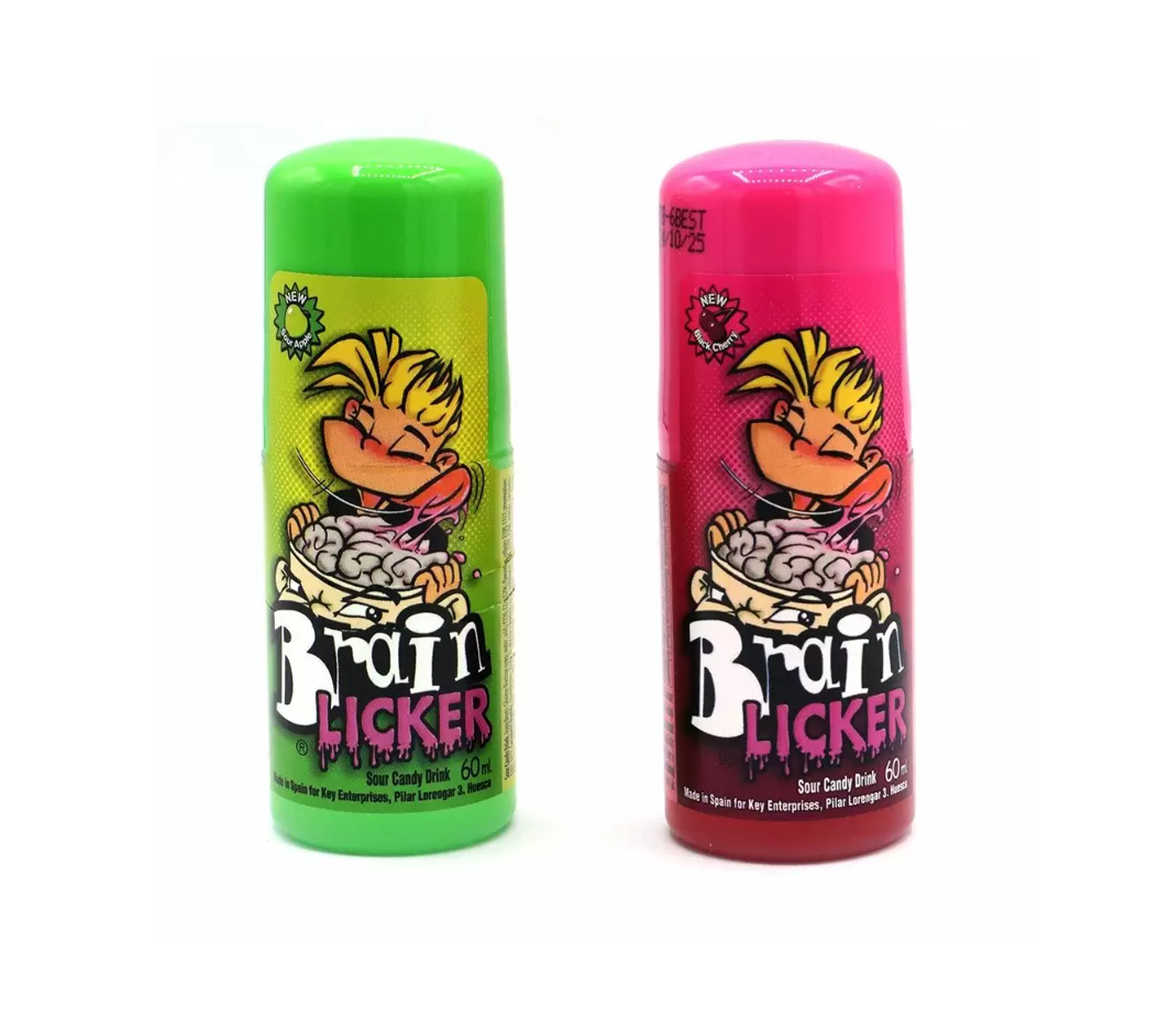 Brain Licker - Black Cherry & Sour Apple Sour Candy – The Candy King ...
