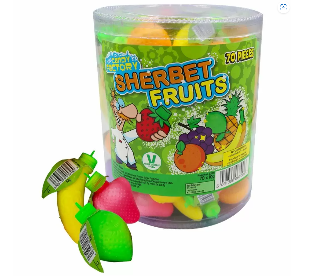 Sherbet Fruits - Crazy Candy Factory – The Candy King - Retro Sweet Hampers