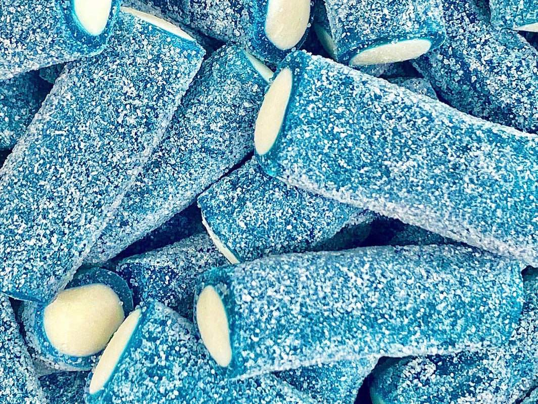 Fizzy Blue Pencils – The Candy King - Retro Sweet Hampers