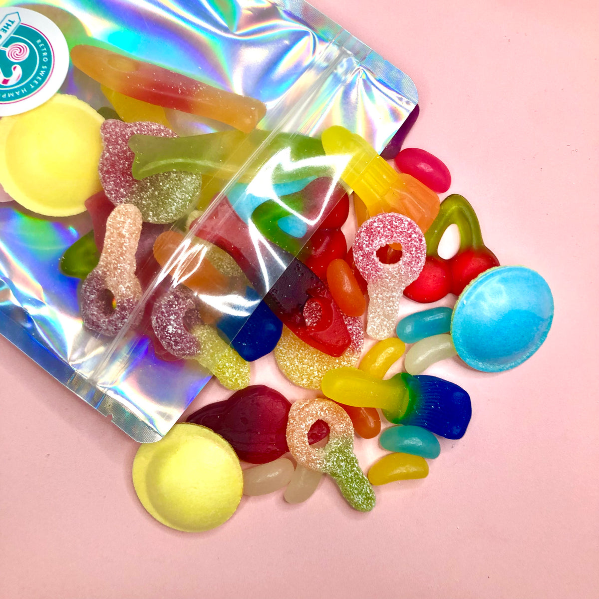 Vegetarian Mix Sweet Pouches – The Candy King - Retro Sweet Hampers